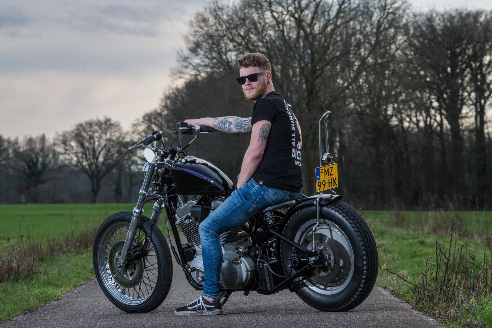 The Wizard: Djess-style hardtail Sportster - Bigtwin