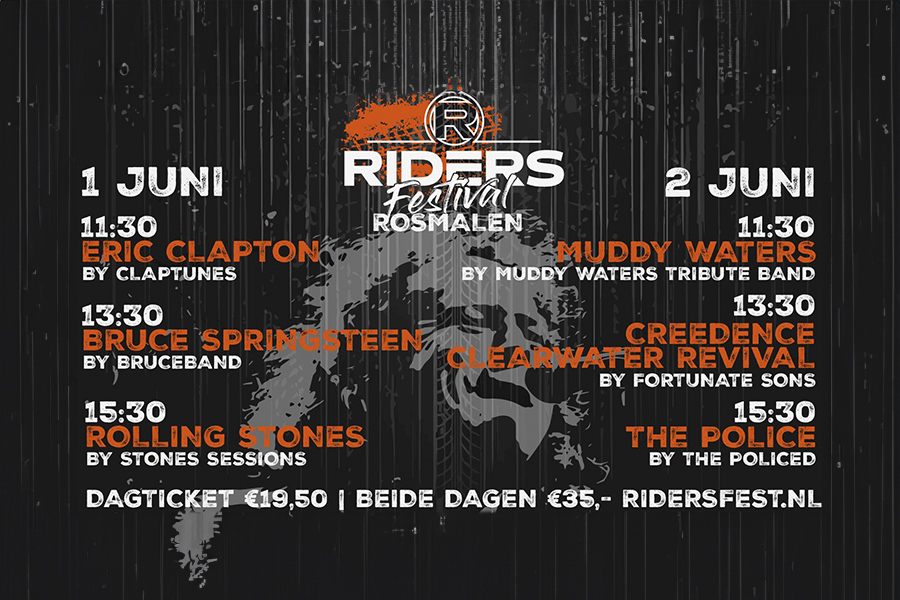 RIDERS Festival; een waar Tribute Festival voor de muziekliefhebber ...