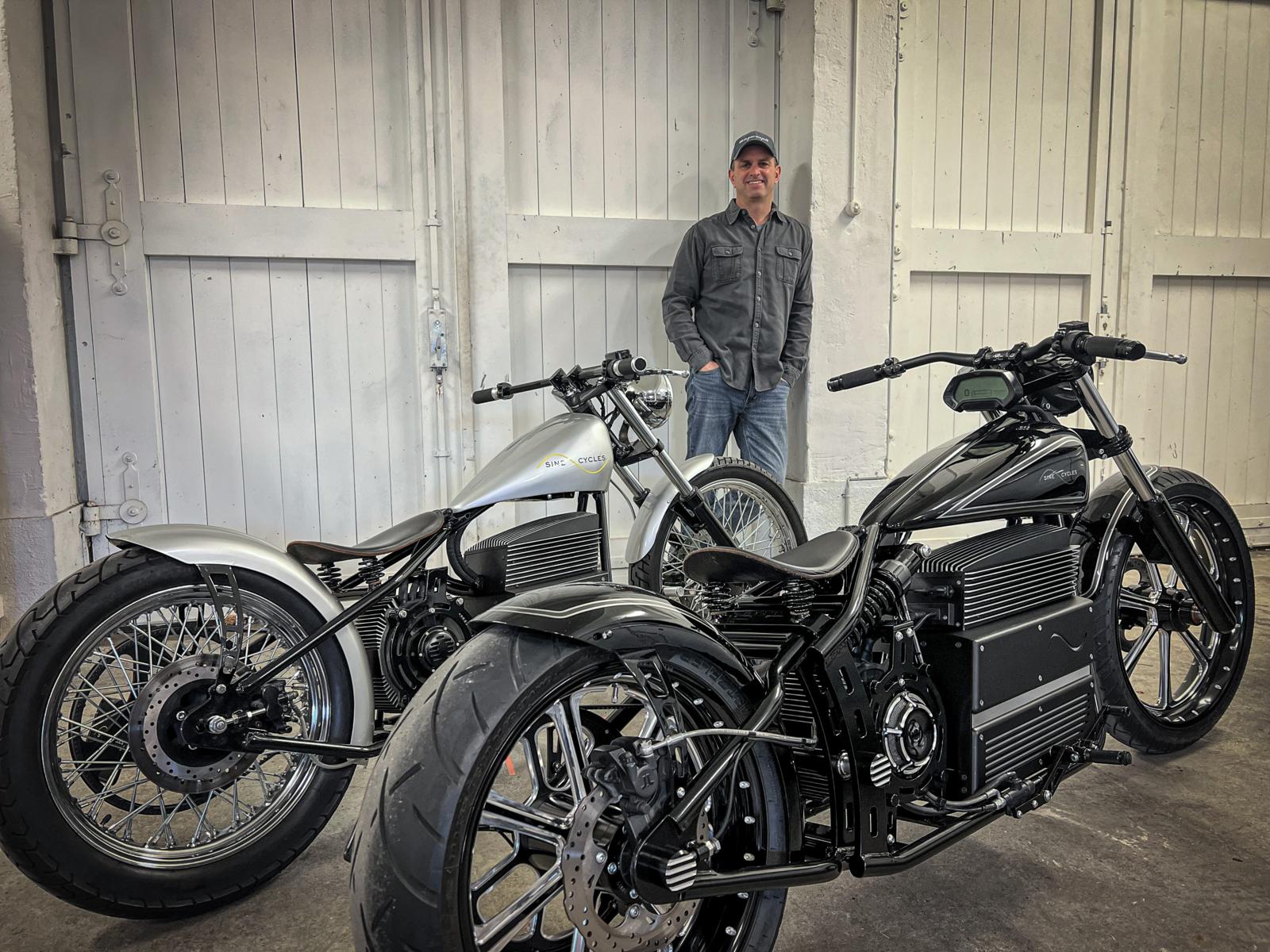 King Current: unieke elektrische custombike van Sine-Cycles - Bigtwin